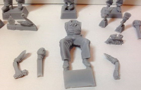 Casting Silicone Parts Vacuum Resin Casting For Soldiers Shape Toy Parts