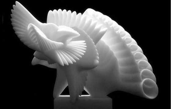 SLS / SLA 3D Printing Rapid Prototype Custom White Resin Decoration Product