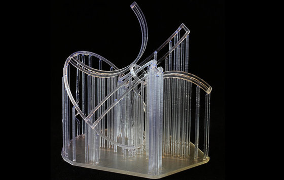 Imported material use 3D printing rapid prototype produce  transparent art product
