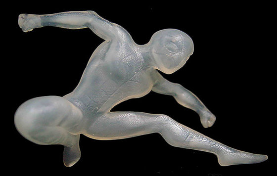 Imported material use 3D printing rapid prototype produce transparent product