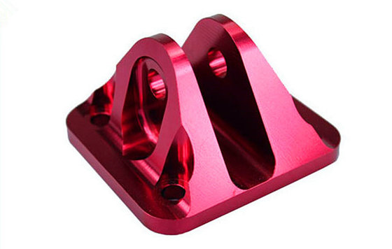 Aluminum 6061 Alloy CNC Milling Machining Red Anodized Spare Parts
