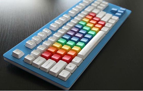Plastic Rapid Prototype Spray Paint For Computer Keyboard Accessories