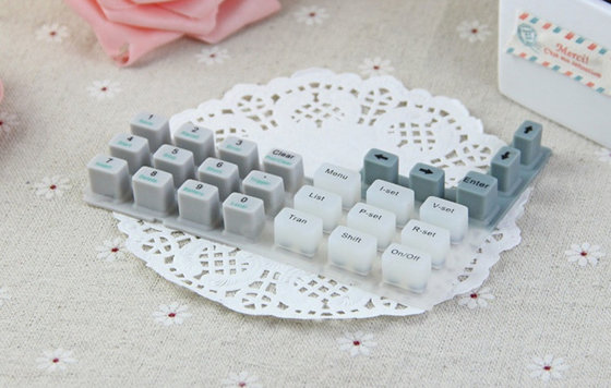 SLA / CNC Making Master Vacuum Mold Casting For Soft Rubber / Silicone Keyboard