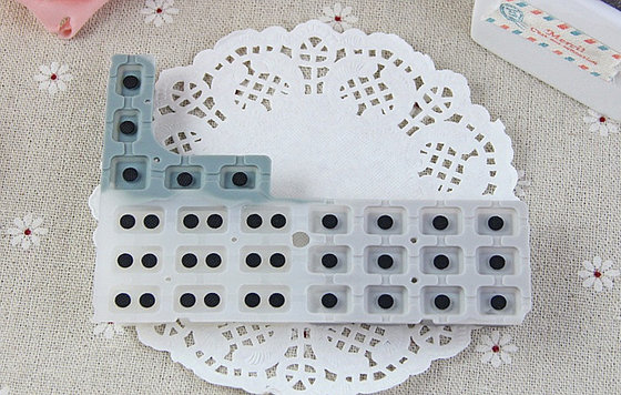 SLA / CNC Making Master Vacuum Mold Casting For Soft Rubber / Silicone Keyboard