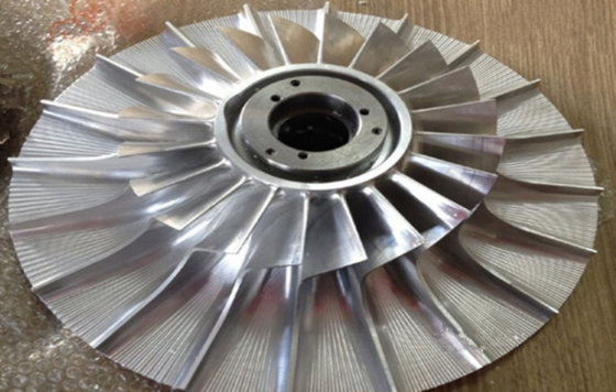 Rapid Prototyping 5 Axis CNC Machining For Metal Compressor Wheel Model
