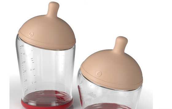 PC / PP / PES / PPU Feeding-Bottle CNC Rapid Prototype For Colorful Plastic Baby Parts