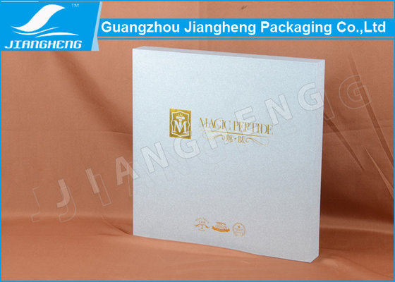 Cardboard Luxury Cosmetic Packaging Boxes Silvery Glitter Special Drawer Shape