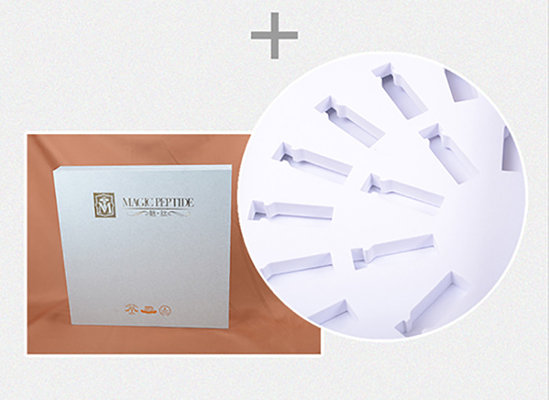Cardboard Luxury Cosmetic Packaging Boxes Silvery Glitter Special Drawer Shape