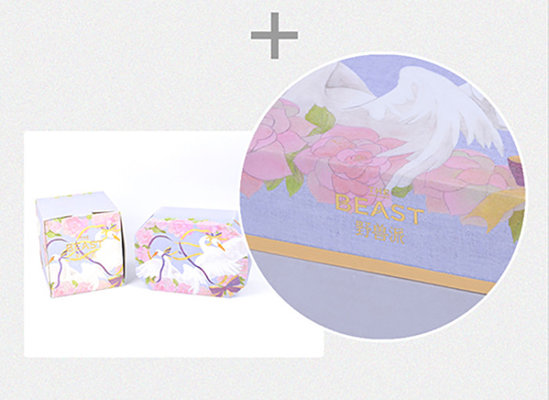 Delicate Handmade Cardboard Gift Boxes , Fabric Paper Special Printed Cardboard Boxes