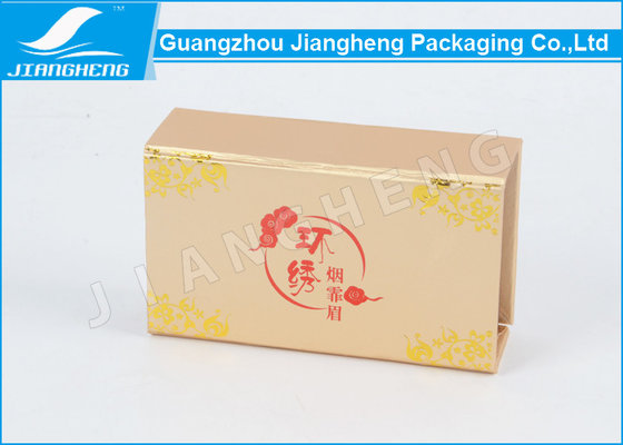 Handmade Magnetic Perfume Packaging Boxes Gold Card Paper With EVA Insert