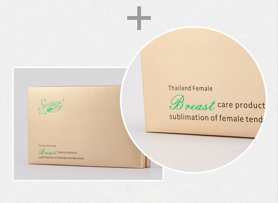 Rectangular Gold Sturdy Cardboard Boxes Lightweight For Skin Care Packaging