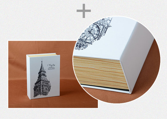 Magnetic Closure Book Shaped Gift Box Recycled For Bible / Quran Storage