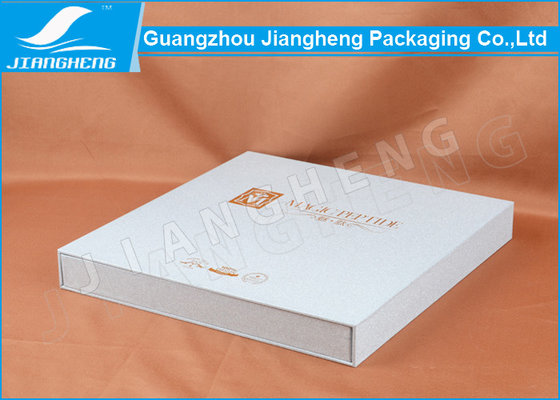 Cardboard Luxury Cosmetic Packaging Boxes Silvery Glitter Special Drawer Shape
