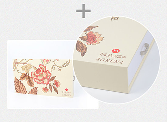 Cosmetics Packaging Divided Floral Cardboard Boxes Rectangle Drawer Design