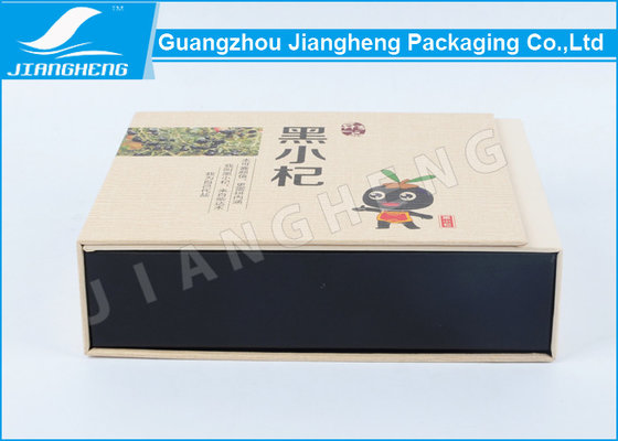 Magnetic Closure Hard Cardboard Gift Boxes , 3mm Rigid Cardboard Food Packaging