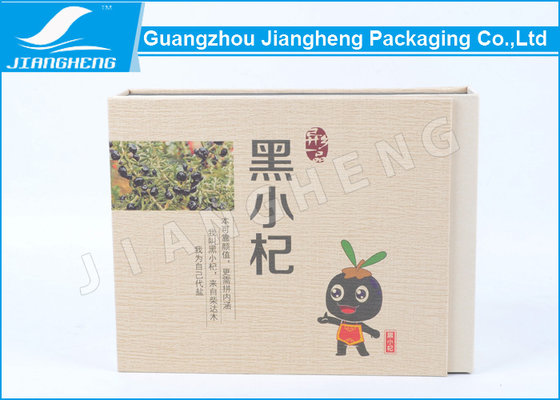 Magnetic Closure Hard Cardboard Gift Boxes , 3mm Rigid Cardboard Food Packaging