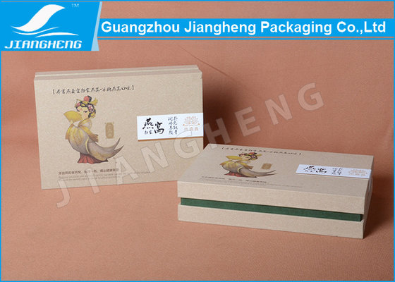 Natural Handmade Cardboard Gift Boxes , Cubilose Food Packaging Cardboard Boxes