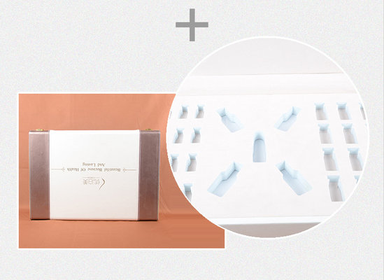 Beauty Packaging Rectangle Gift Boxes With Lids Leather MDF Custom Size