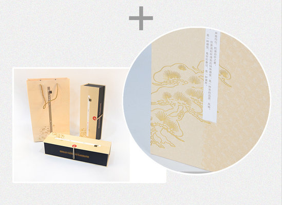 Tea Packing Simple Kraft Paper Gift Boxes Elegant Brown UV Coating