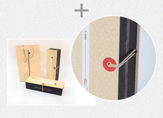 Tea Packing Simple Kraft Paper Gift Boxes Elegant Brown UV Coating