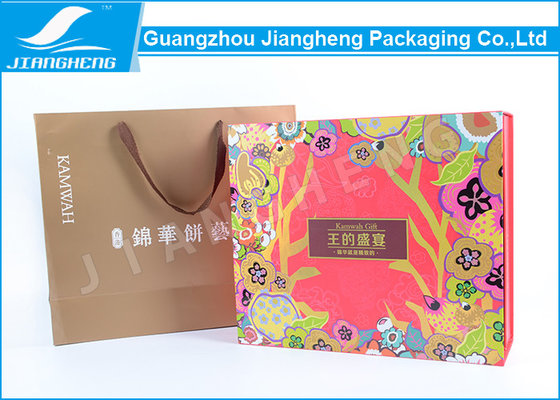 Nut Packaging Floral Flat Pack Cardboard Boxes Durable Custom Made Size