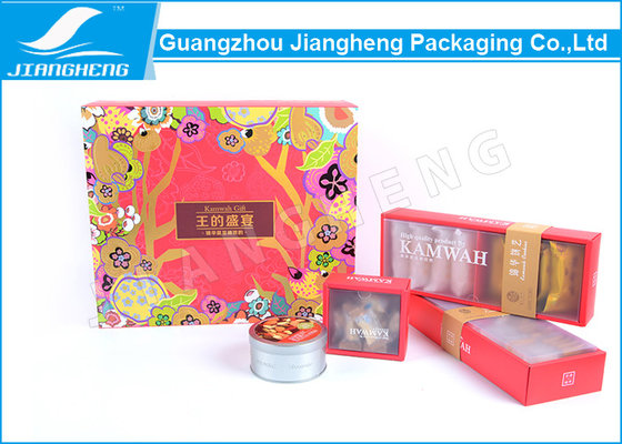 Nut Packaging Floral Flat Pack Cardboard Boxes Durable Custom Made Size