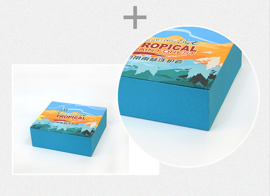Sustainable Paper Cosmetic Gift Boxes Cmyk Printing Lid And Base Structure