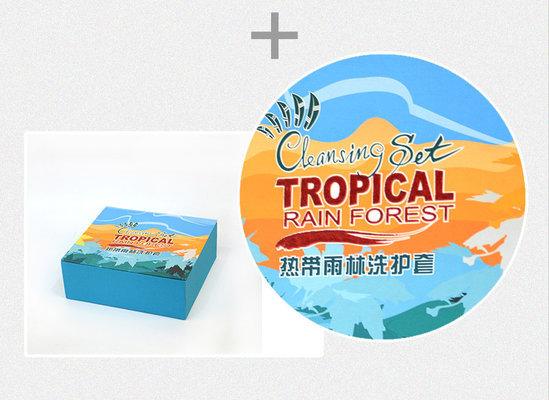 Sustainable Paper Cosmetic Gift Boxes Cmyk Printing Lid And Base Structure