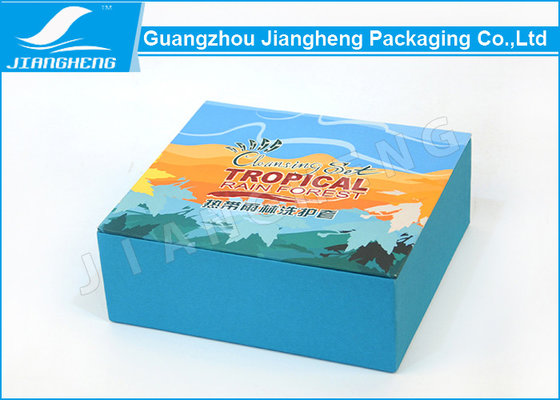 Sustainable Paper Cosmetic Gift Boxes Cmyk Printing Lid And Base Structure