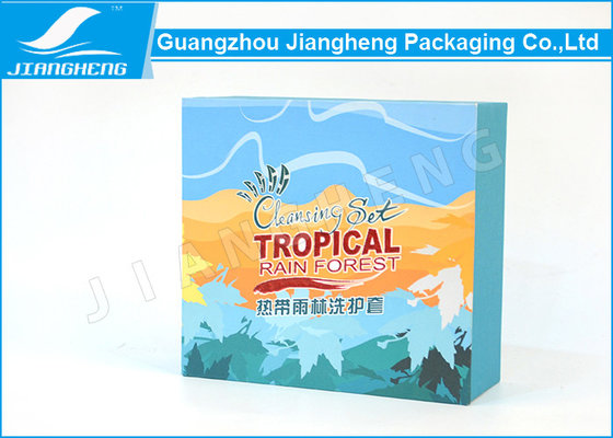 Sustainable Paper Cosmetic Gift Boxes Cmyk Printing Lid And Base Structure