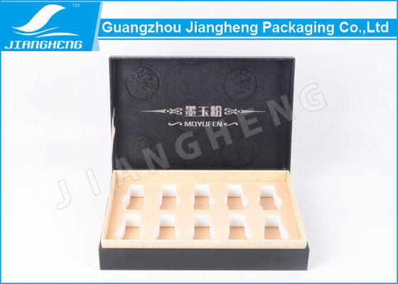 Big Black Essential Oil Packaging Fashionable Logo Printed Rigid Design