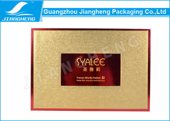 Recycled Custom Cosmetic Packaging Boxes Texture Paper Wooden EVA Insert