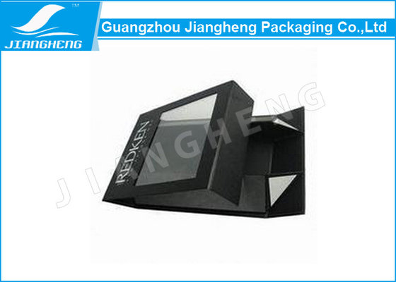 Green Square Folding Box Packaging Environmental Friendly With Clear Window