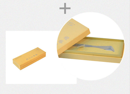 Rectangular Yellow Recyclable Cardboard Boxes Personalized Based And Lid Structure
