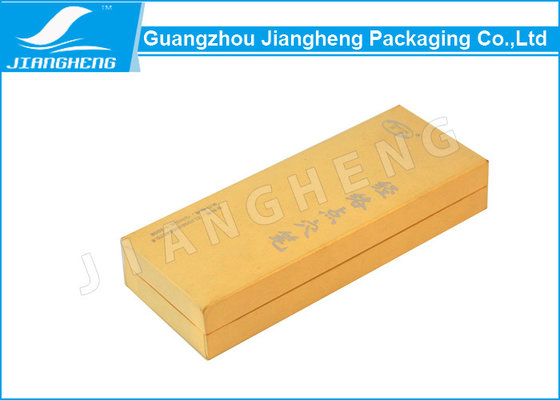 Rectangular Yellow Recyclable Cardboard Boxes Personalized Based And Lid Structure