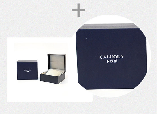 High End Single Watch Packaging Boxes Customized With Hinged Lid