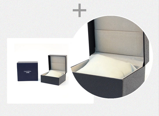 High End Single Watch Packaging Boxes Customized With Hinged Lid