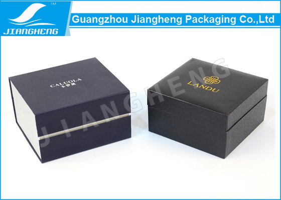 High End Single Watch Packaging Boxes Customized With Hinged Lid