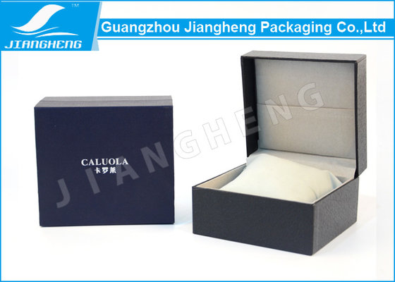 High End Single Watch Packaging Boxes Customized With Hinged Lid