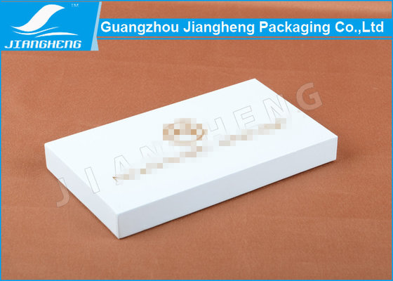 iPhone Case Packaging White Cardboard Gift Boxes Coated Paper Golden Debossed Logo