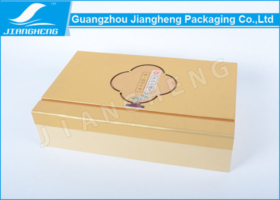Custom Recyclable Tea Gift Boxes , Special Texture Paper Embossed Gift Box