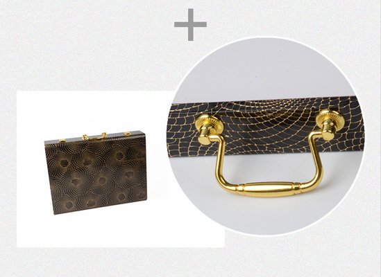 Special PU Leather Rectangle Gift Box Empty With Hardware Accessories