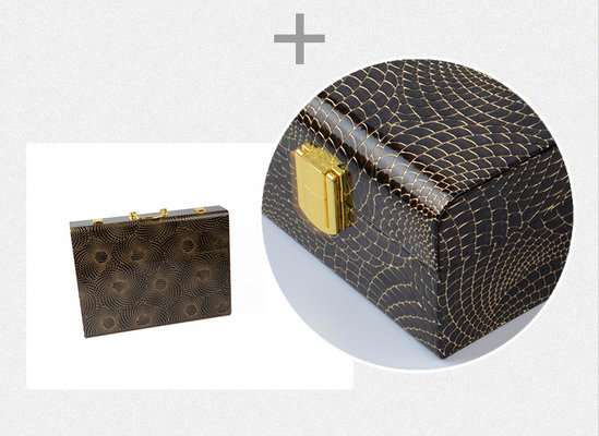 Special PU Leather Rectangle Gift Box Empty With Hardware Accessories