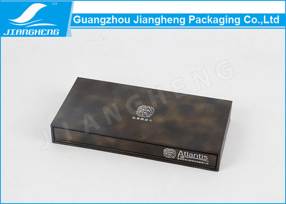 Fashion Elegant Pen Packaging Box Black Paper Customized With Outer