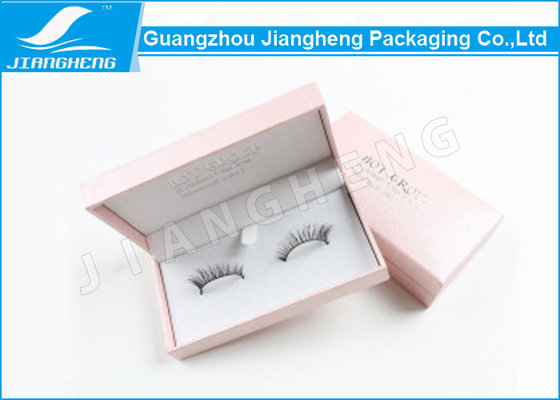 Custom False Eyelash Packaging Box CMYK Printing Paper With Inner Tray