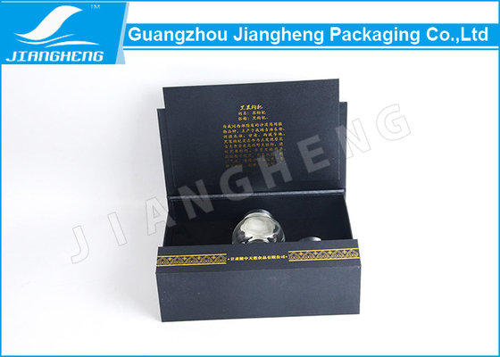 Magnetic Closure Noble Perfume Box Packaging For 3 Sets Perfume Glass Bottles