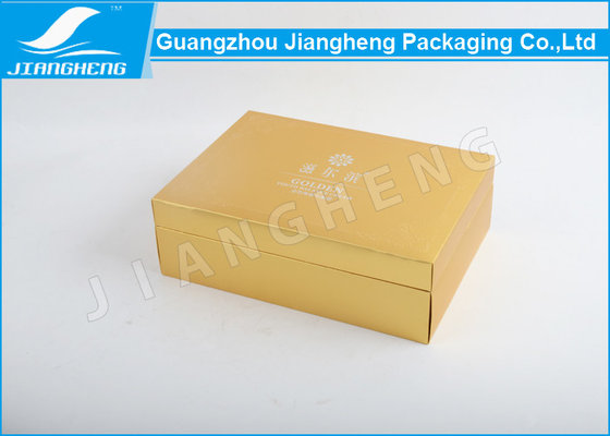 Golden Paper Cardboard Perfume Packaging Boxes Top Grade Empty Perfume Boxes
