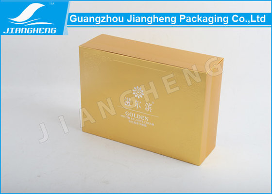 Golden Paper Cardboard Perfume Packaging Boxes Top Grade Empty Perfume Boxes