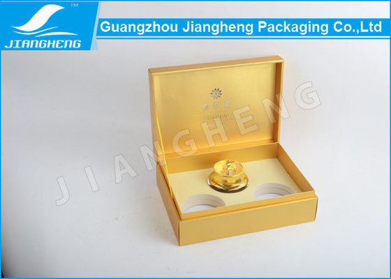 Golden Paper Cardboard Perfume Packaging Boxes Top Grade Empty Perfume Boxes