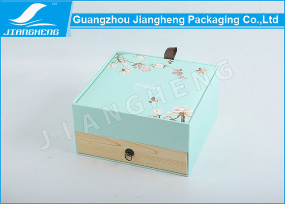 Eco - Friendly Full Printed Cardboard Gift Boxes / Paper Gift Boxes With Drawer